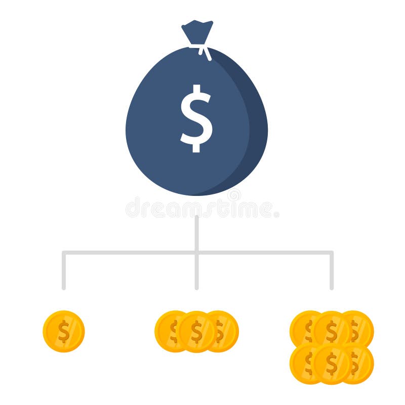Financial Diversification Vector Icon. Vector Stock Illustration. Stock ...