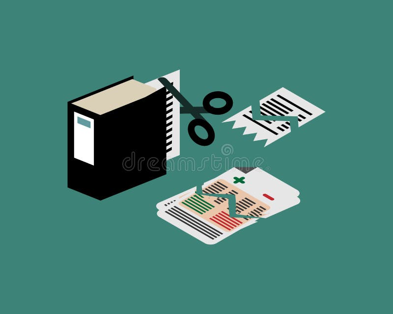 Document Data Destruction Stock Illustrations – 507 Document Data ...