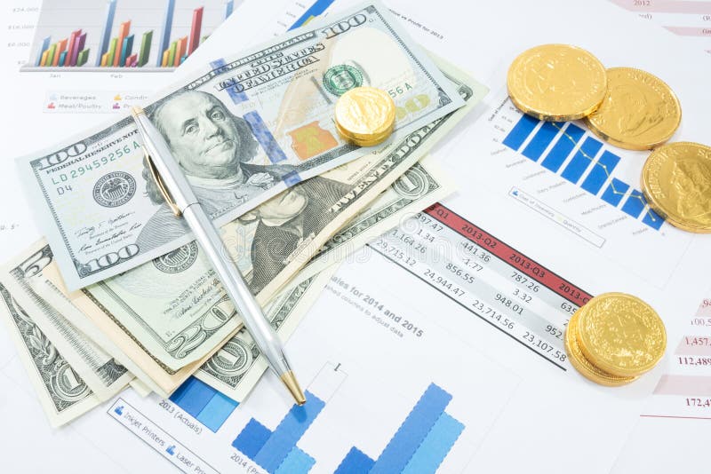 Financial Document and Money Stock Image - Image of growth, management ...