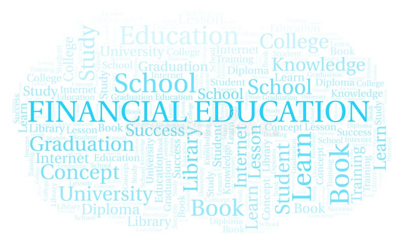 Financial Education Word Cloud. Stock Illustration - Illustration of ...