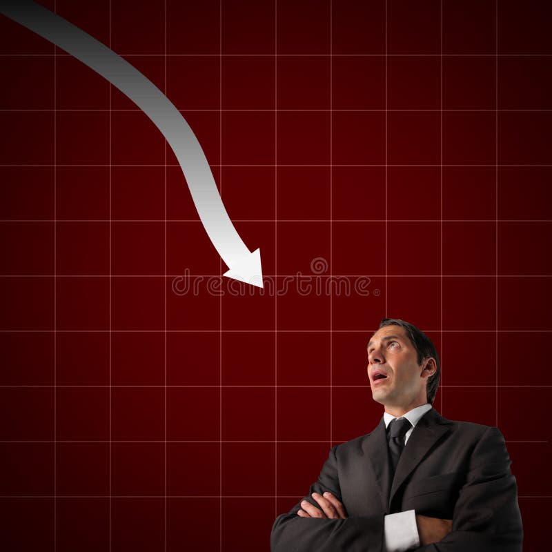 Financial failure stock image. Image of graph, losing - 11282749