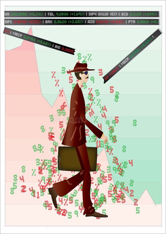 Financial fall stock vector. Illustration of banking, market - 8384942