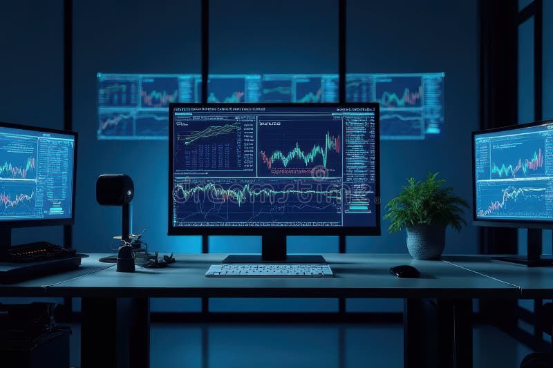 Modern Financial Perspective Stock Illustration - Illustration of money ...