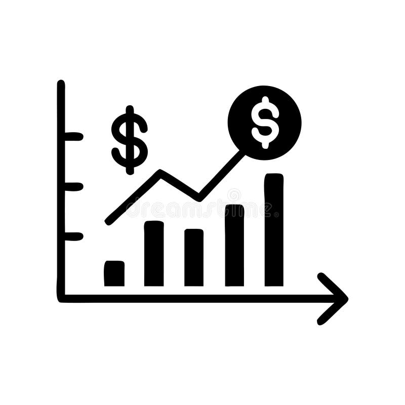 Financial Forecast Chart Icon Design Stock Vector - Illustration of ...
