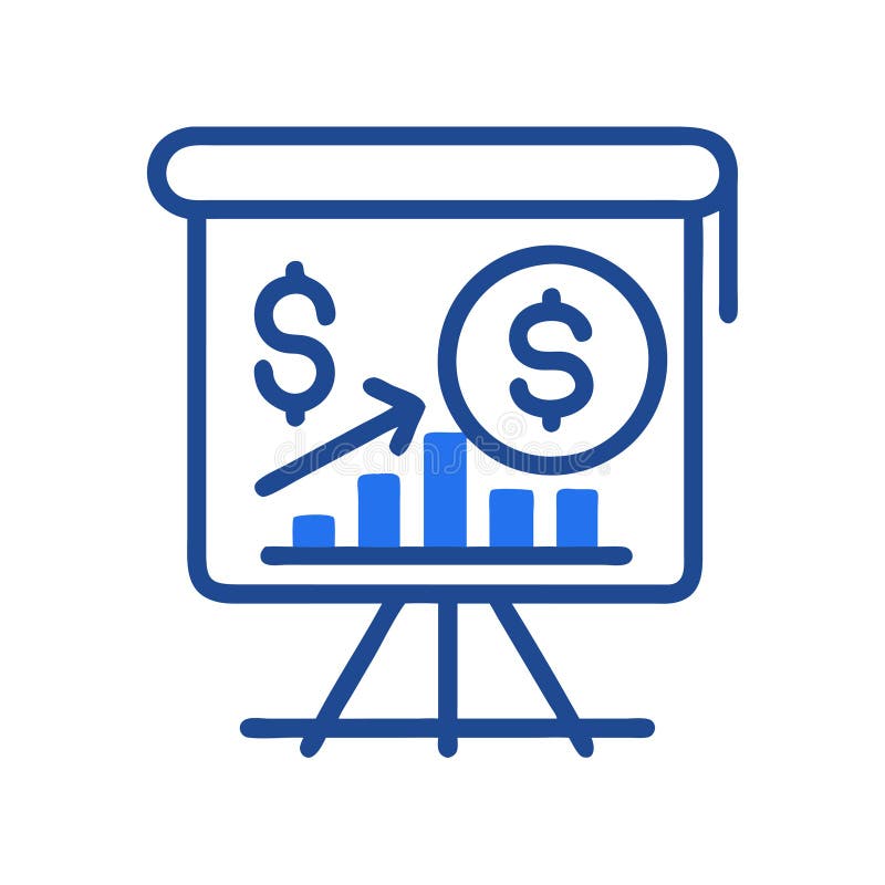 Financial Forecast Planning Icon Stock Vector - Illustration of value ...