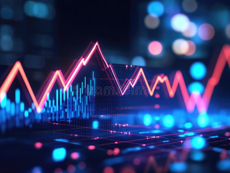 Financial Forecasting and Trading Dashboard Stock Photo - Image of ...