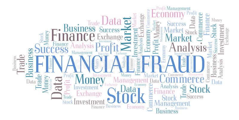 Financial Fraud Word Cloud. Stock Illustration - Illustration of market ...