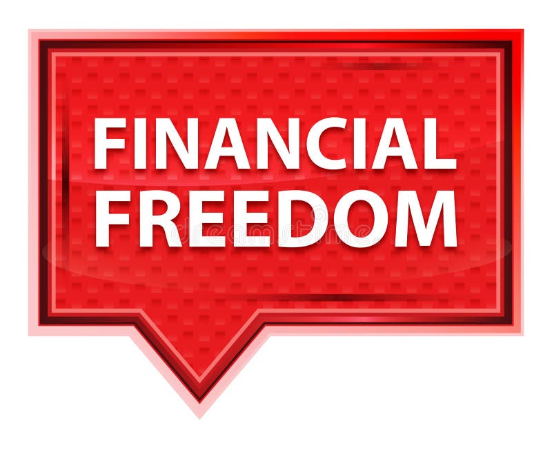 Financial Freedom Misty Rose Pink Banner Button Stock Illustration ...