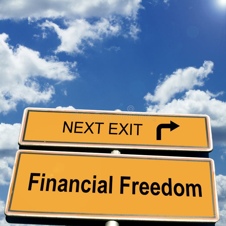 Financial Freedom stock image. Image of crossroads, business - 43842847