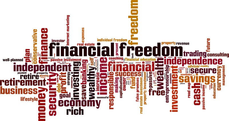 Financial plan word cloud stock illustration. Illustration of ...