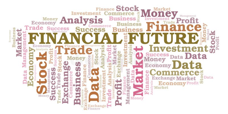 Financial Future Word Cloud. Stock Illustration - Illustration of card ...