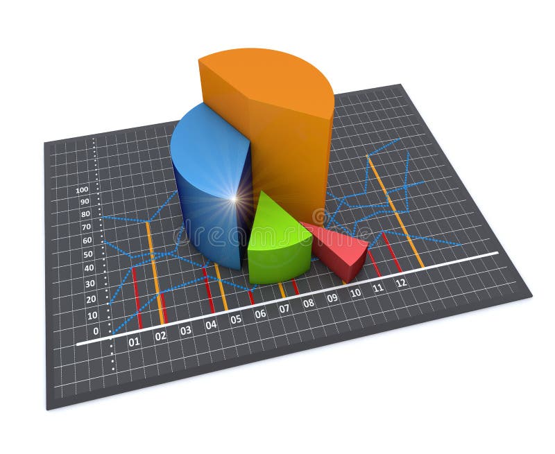 Financial graph stock illustration. Illustration of investment - 26374347