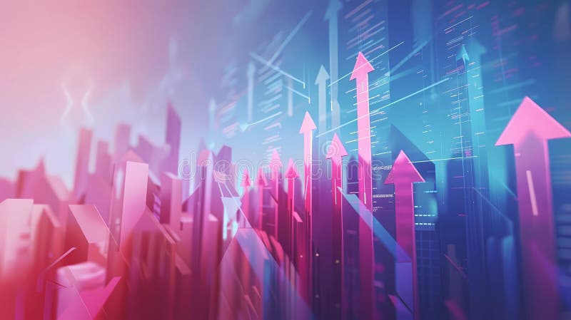 Financial Graph on Abstract Background Represent Growth and Success ...