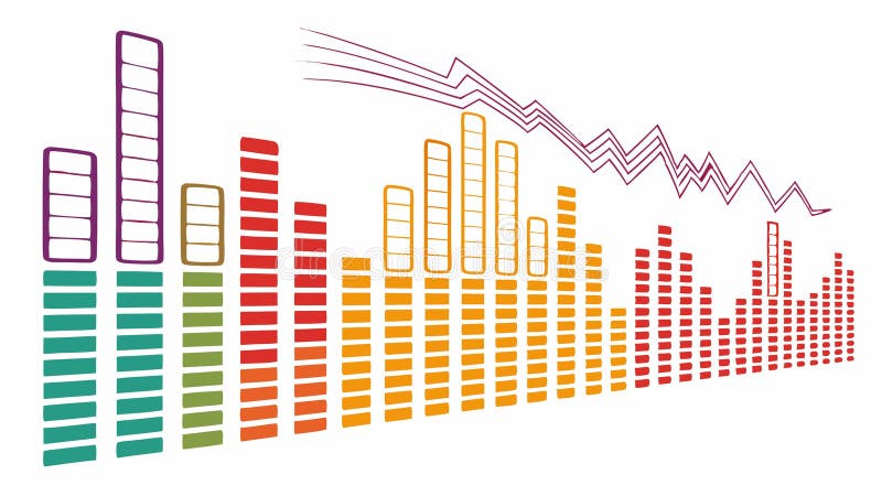 Financial Graph Chart Decreasing Trend Graphic, Vector Design ...
