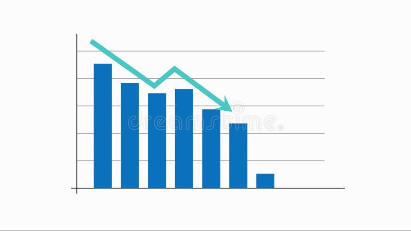 Financial Graph Chart Diagram with Arrow, Video Animation Stock Footage ...