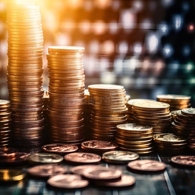 Financial Business Graph. Market Investing. Stock Illustration ...