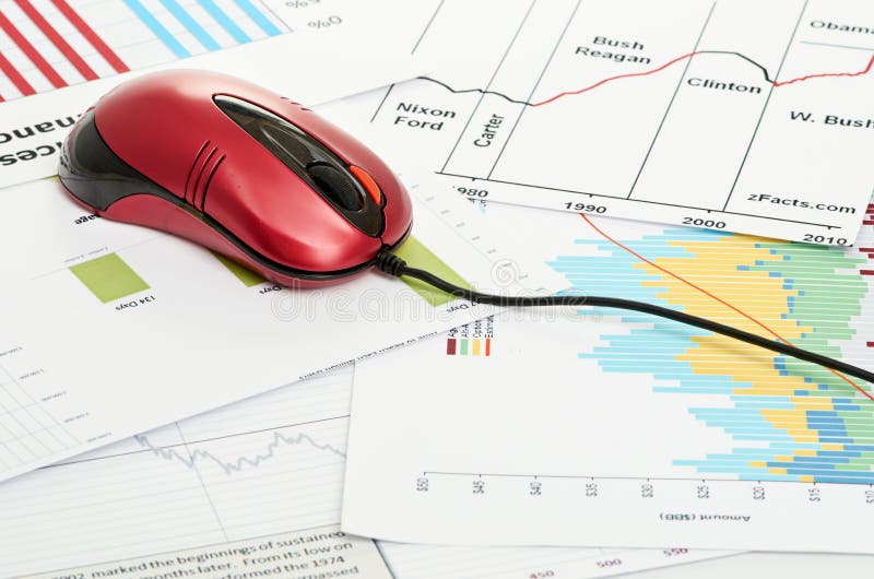 Mouse Graph stock photo. Image of investment, analysts - 1371400