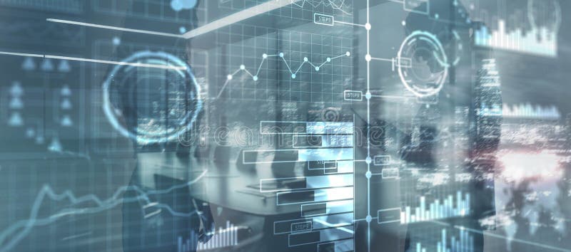 Financial Graph Diagram Investment Business Intelligence Concept Stock ...