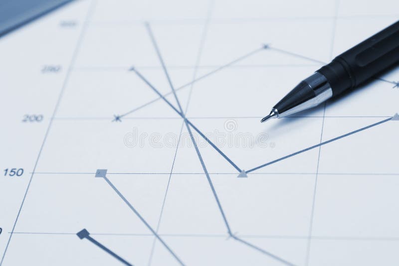 Financial Graph Macro Photo Stock Photo - Image of growth, classic ...