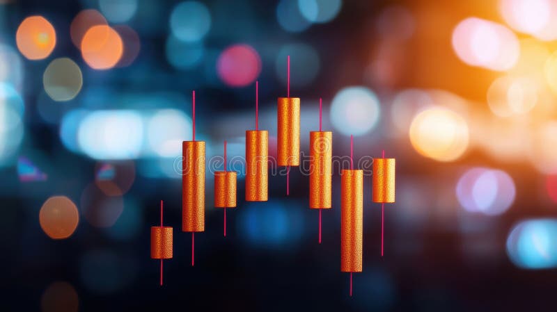 Financial Graph Showing Upward Trend in Economic Growth Stock ...