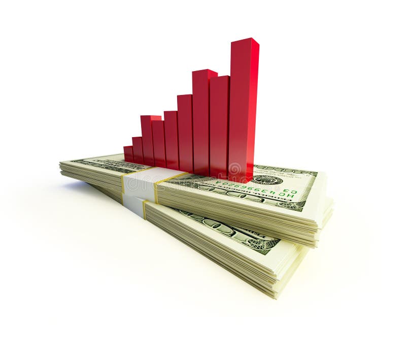 Financial graphic isolated stock illustration. Illustration of ...