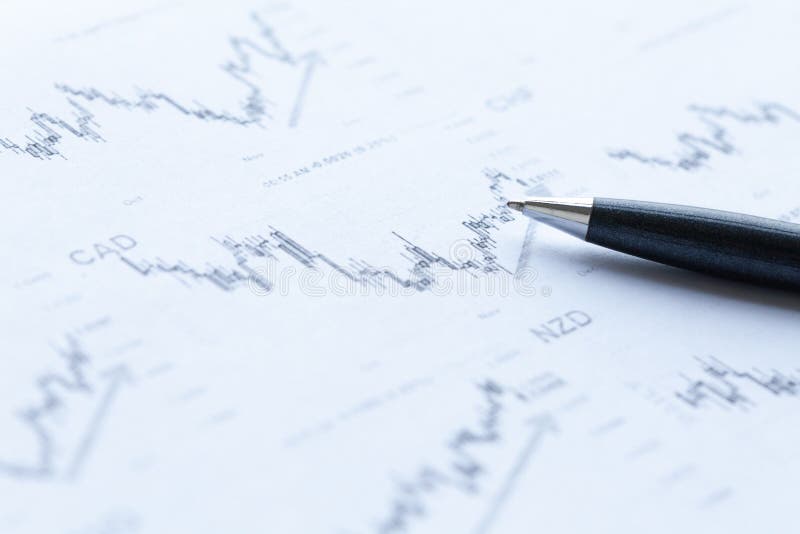 Financial Graphs Analysis and Pen. Stock Photo - Image of data, graph ...