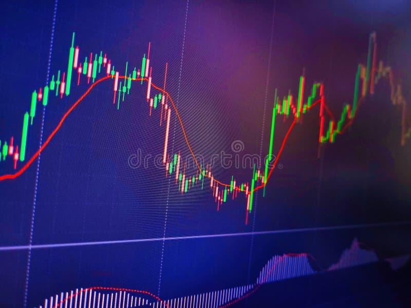 Financial Graphs Analysis Stock Market Reports. Stock Market Number ...