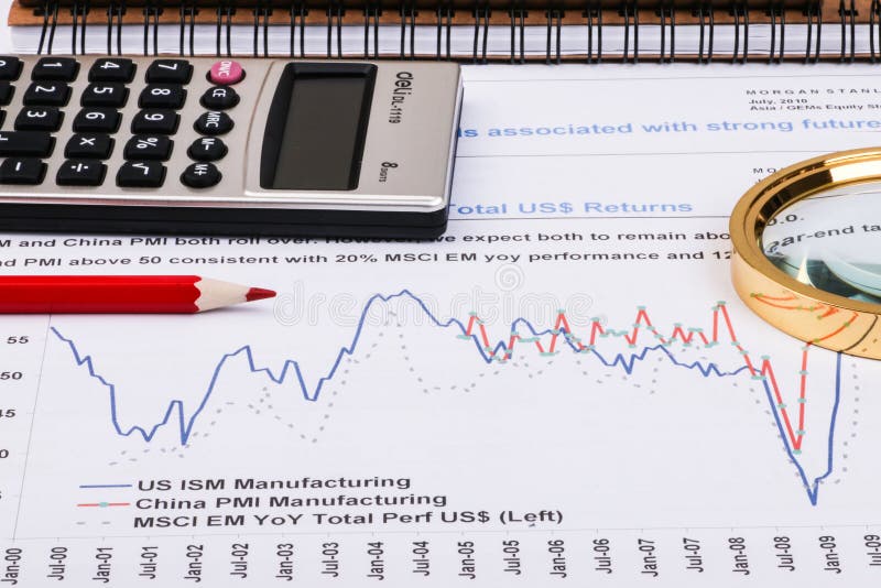 Financial Graphs and Charts Stock Photo - Image of investment, market ...