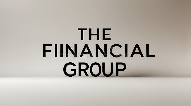 Financial Group Name Displayed with a Simple, Neutral Background Stock ...
