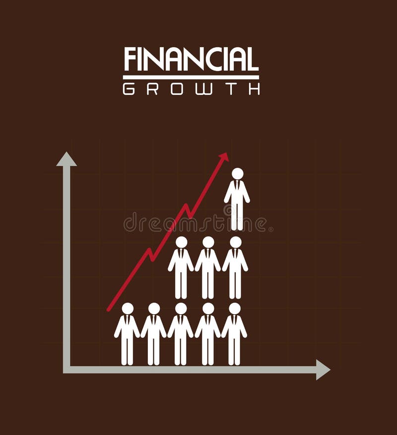 Financial Growth Up and Money Stock Vector - Illustration of money ...