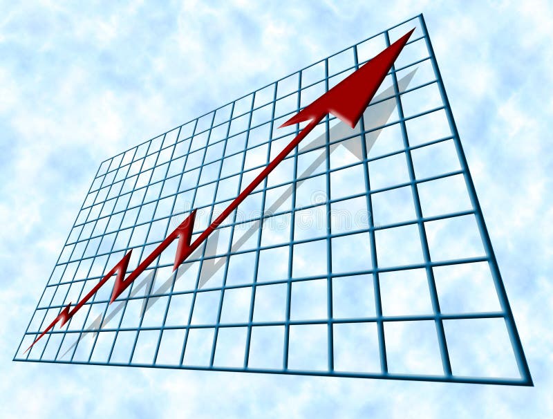 Financial growth stock illustration. Illustration of business - 254483