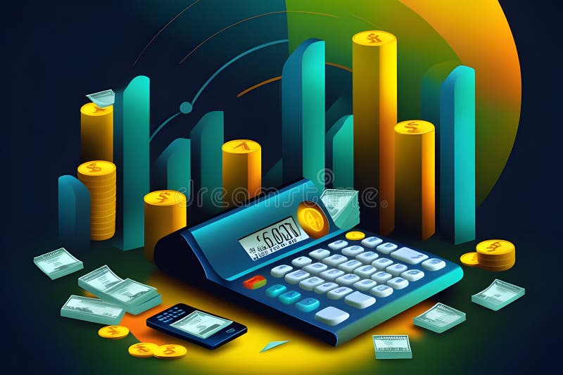 Financial Growth, Accounting and Analyzing Data Isometric Concept Stock ...