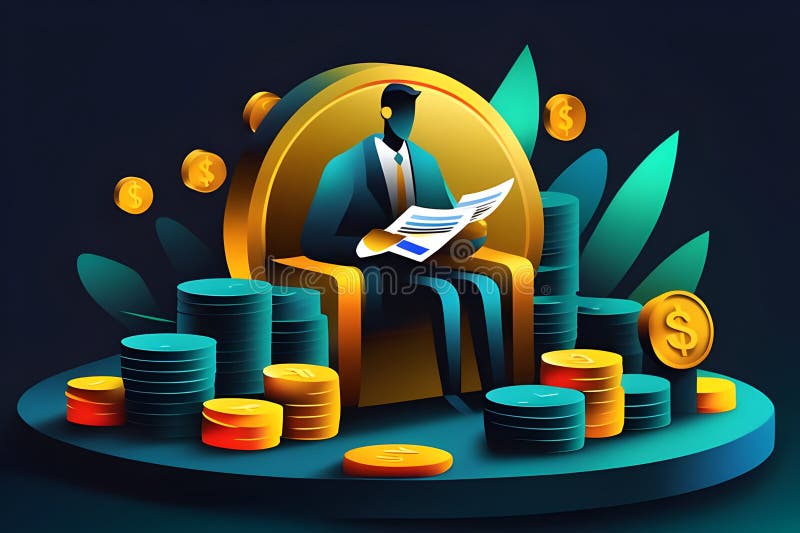 Financial Growth, Accounting and Analyzing Data Isometric Concept Stock ...