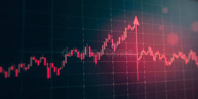 Financial Growth Chart stock illustration. Illustration of success ...
