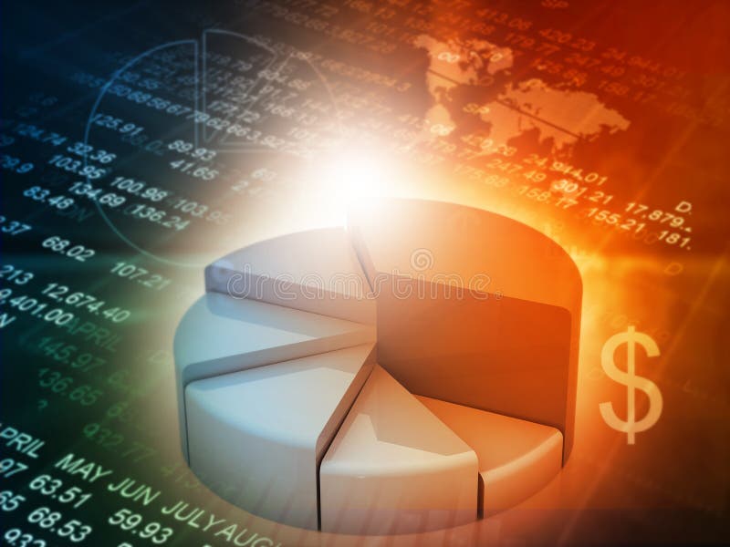 Financial growth chart stock illustration. Illustration of graphic ...