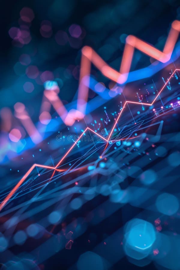 Financial Growth Chart Showing Strong Performance with Upward Trending ...