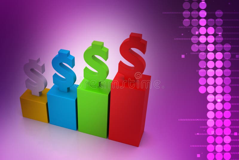 Financial growth concept stock illustration. Illustration of money ...