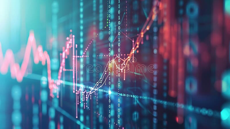 Financial Growth and Digital Transformation Stock Illustration ...