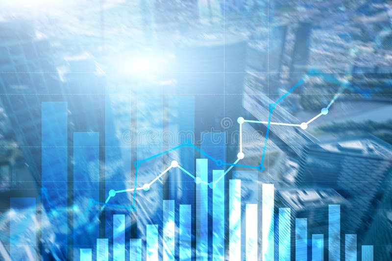 Financial Growth Graph.Sales Increase, Marketing Strategy Concept Stock ...