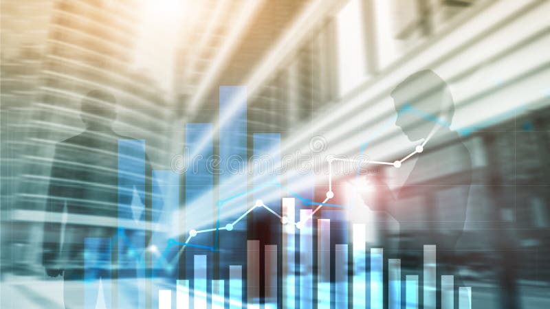 Financial Growth Graph.Sales Increase, Marketing Strategy Concept ...