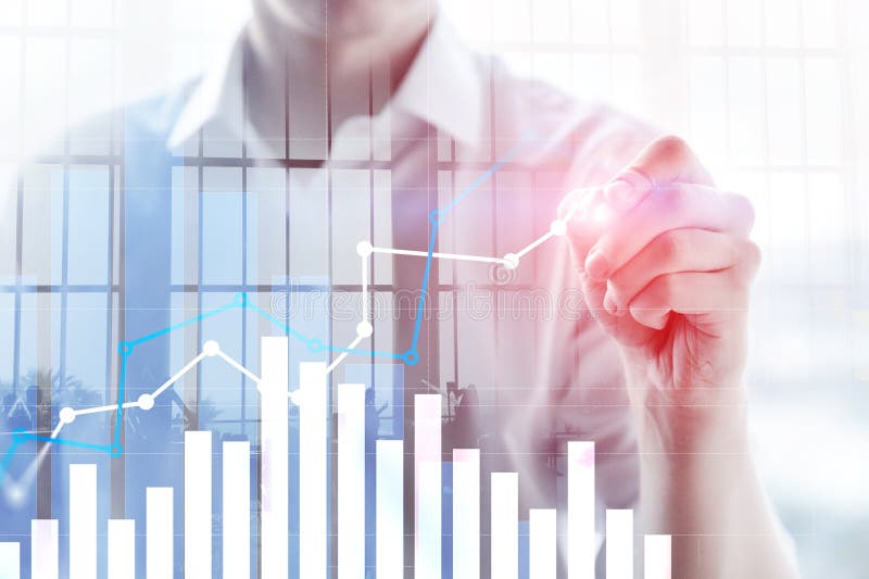 Financial Growth Graph. Sales Increase,marketing Strategy Concept ...