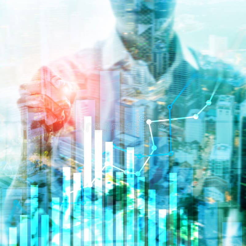 Financial Growth Graph. Sales Increase, Marketing Strategy Concept ...