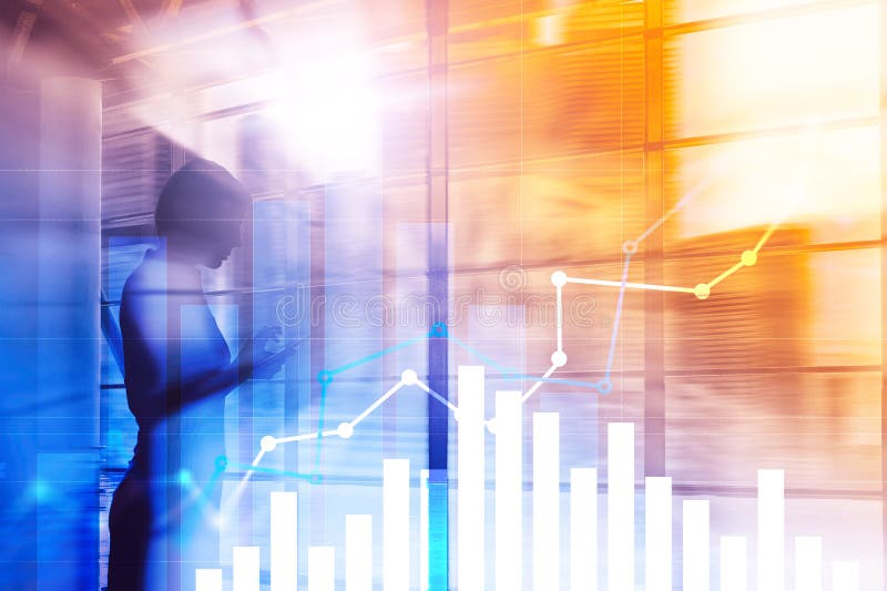 Financial Growth Graph. Sales Increase, Marketing Strategy Concept ...