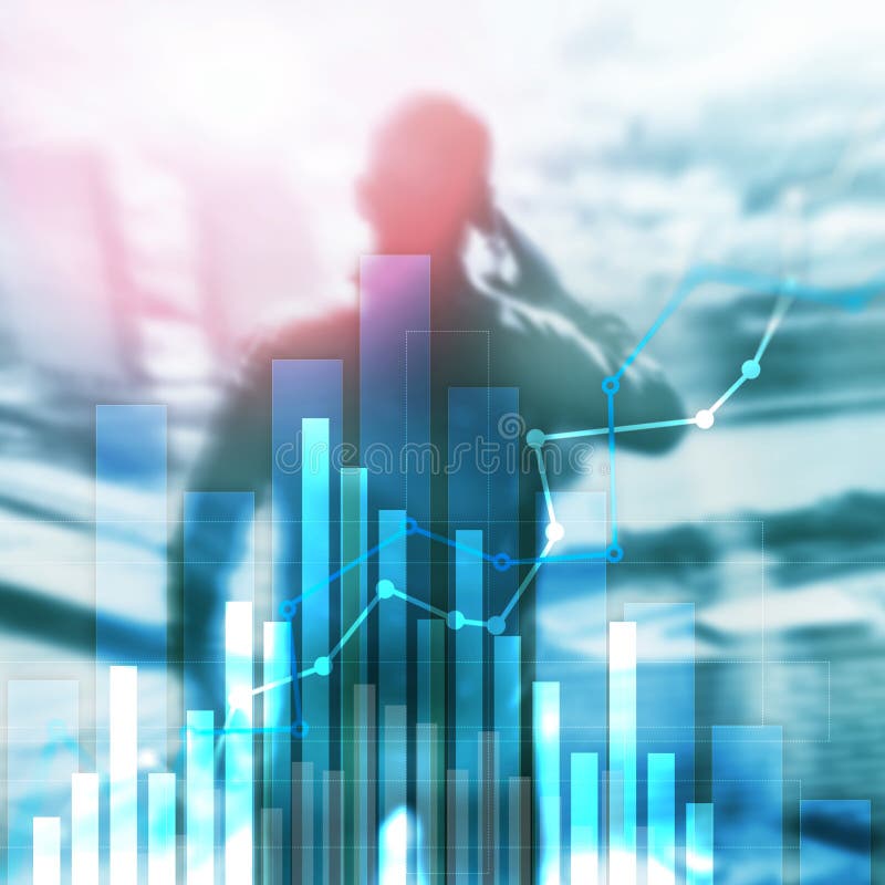 Financial Growth Graph.Sales Increase, Marketing Strategy Concept ...