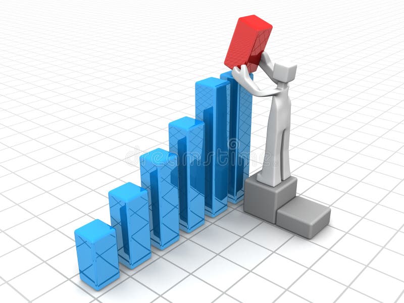 Financial Growth or Improvement Solution Stock Illustration ...