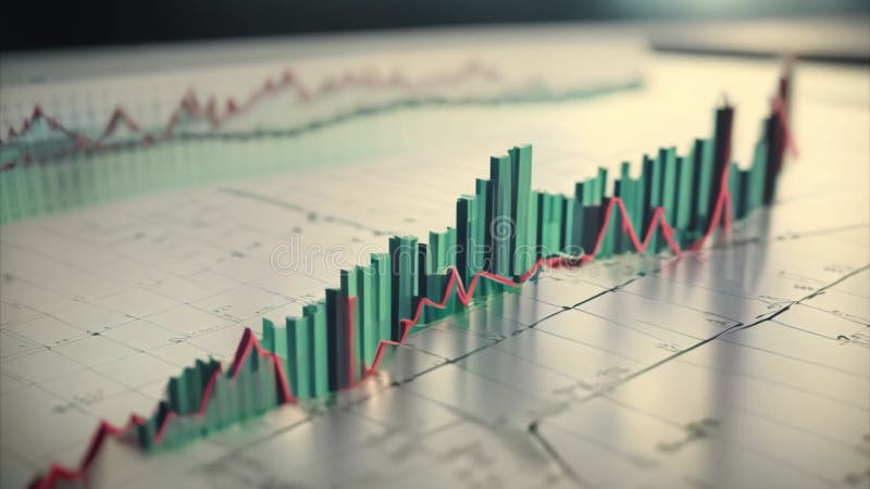 Financial Growth and Trends - a Visual Representation Stock Footage ...