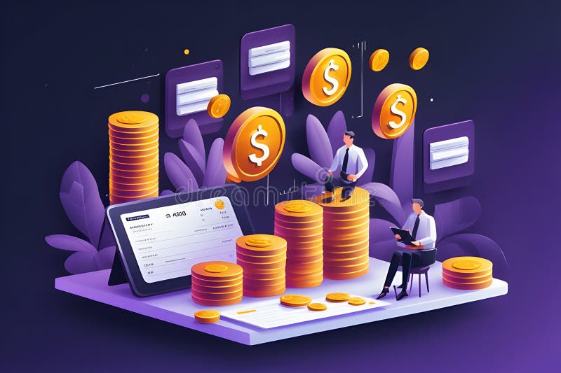 Financial Icon Concept , Mobile Banking Concept Stock Illustration ... Financial Icon Concept , Mobile Banking Concept Stock Illustration ...