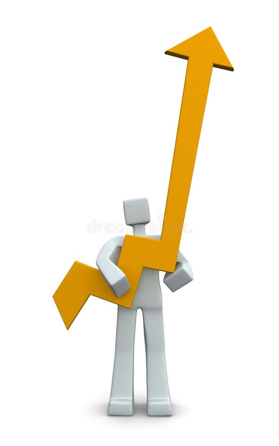 Financial Improvement Concept Stock Illustration - Illustration of high ...