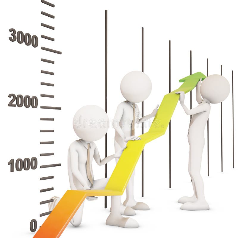 Improvement,arrow, Continuous, 3d, Word, Growth, Process, Ribbon ...