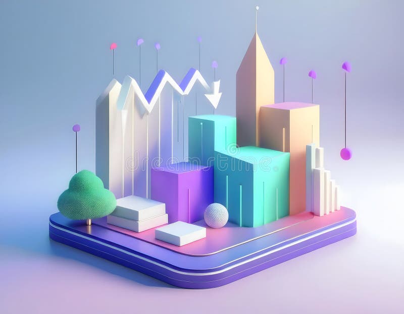 Financial Inclusion, Economy and Technology : 3D Icon of AI-driven ...